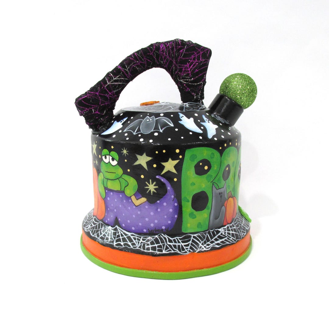 BOO TO YOU, Black Cat, Ghost, Toads, Bats, Pumpkins, Witch Shoe ...