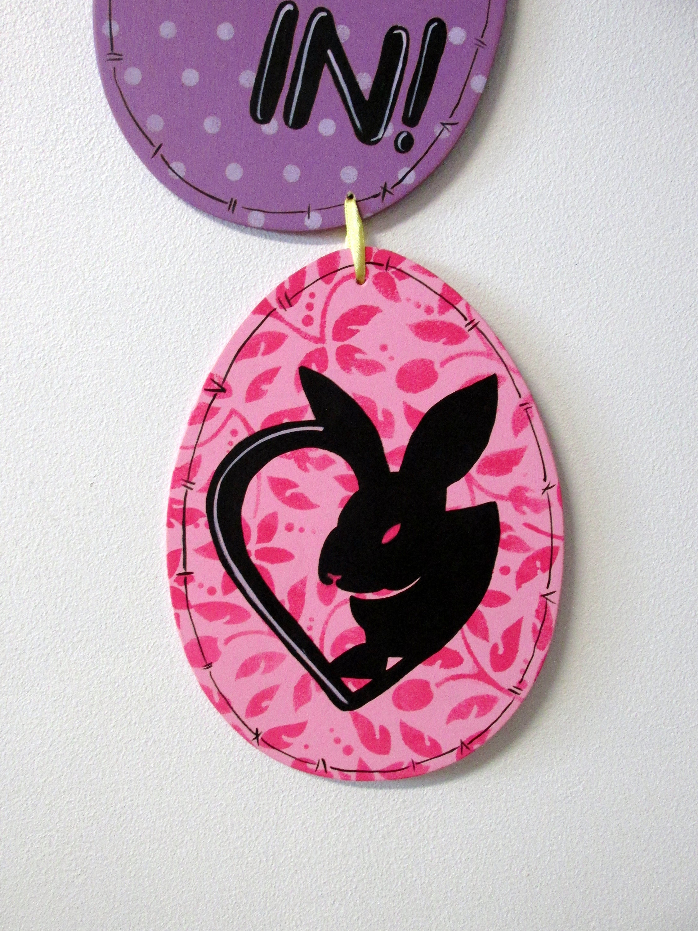 Easter Egg Sign Hop on in Sign Welcome Sign Wood Eggs - Etsy