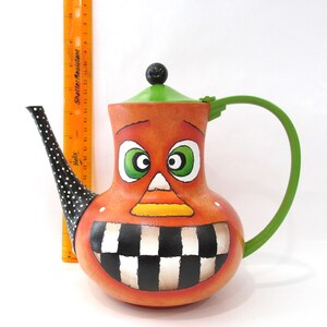 Pumpkin Punch Teapot, Large Jack-o- Lantern Face, Candy Corn, Vintage ...