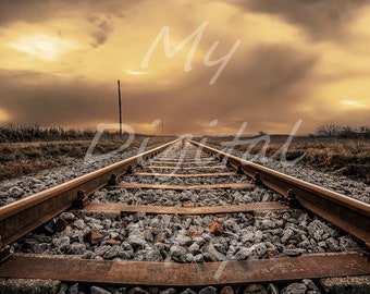 Railroad Photo Prop - Etsy