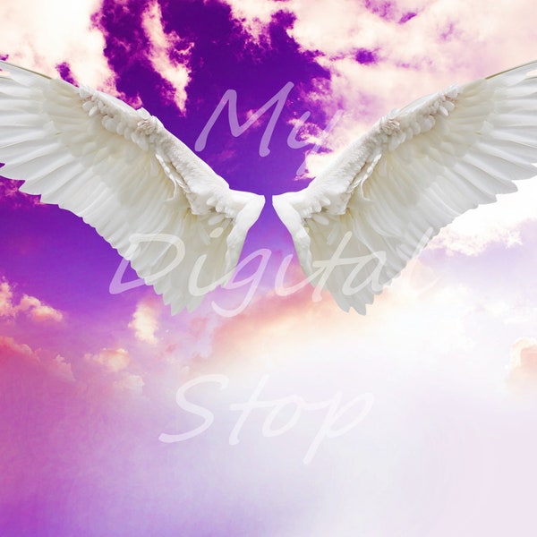 Purple Heaven Background - Etsy