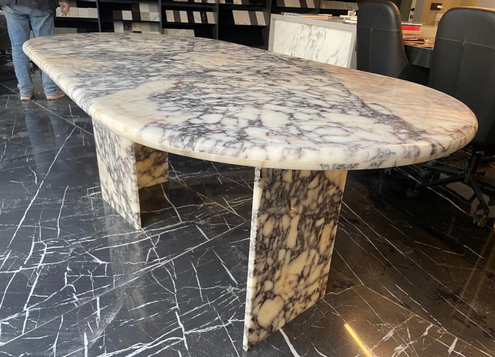 Calacatta Viola Marble Dining Table, Luxury Handmade İtalian Stone ...