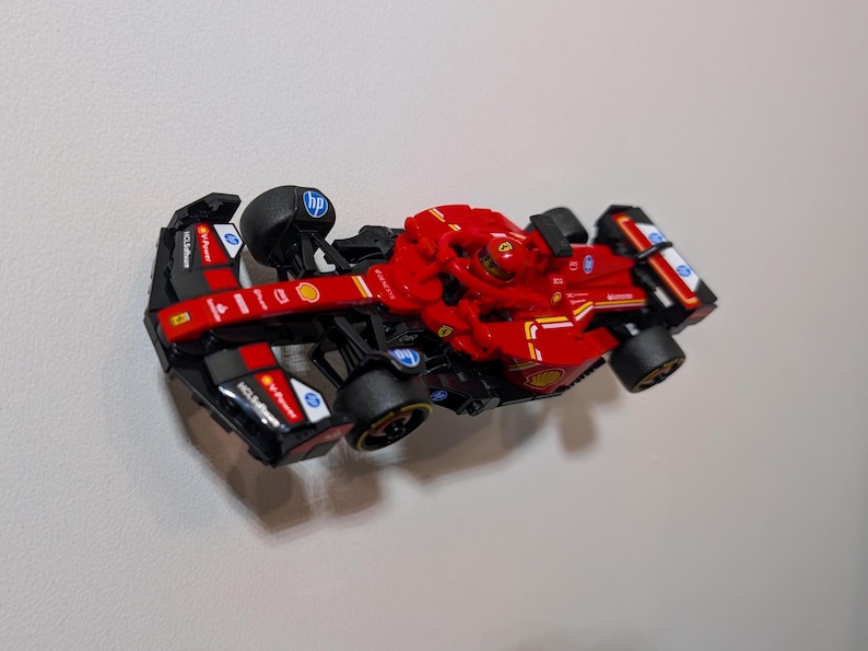 Angled Wall Mount Display for Lego F1 Speed Champions Cars - Easy, No ...