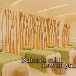 Handmade Tree Branch Room Divider Natural Wood Spa Partition - Etsy