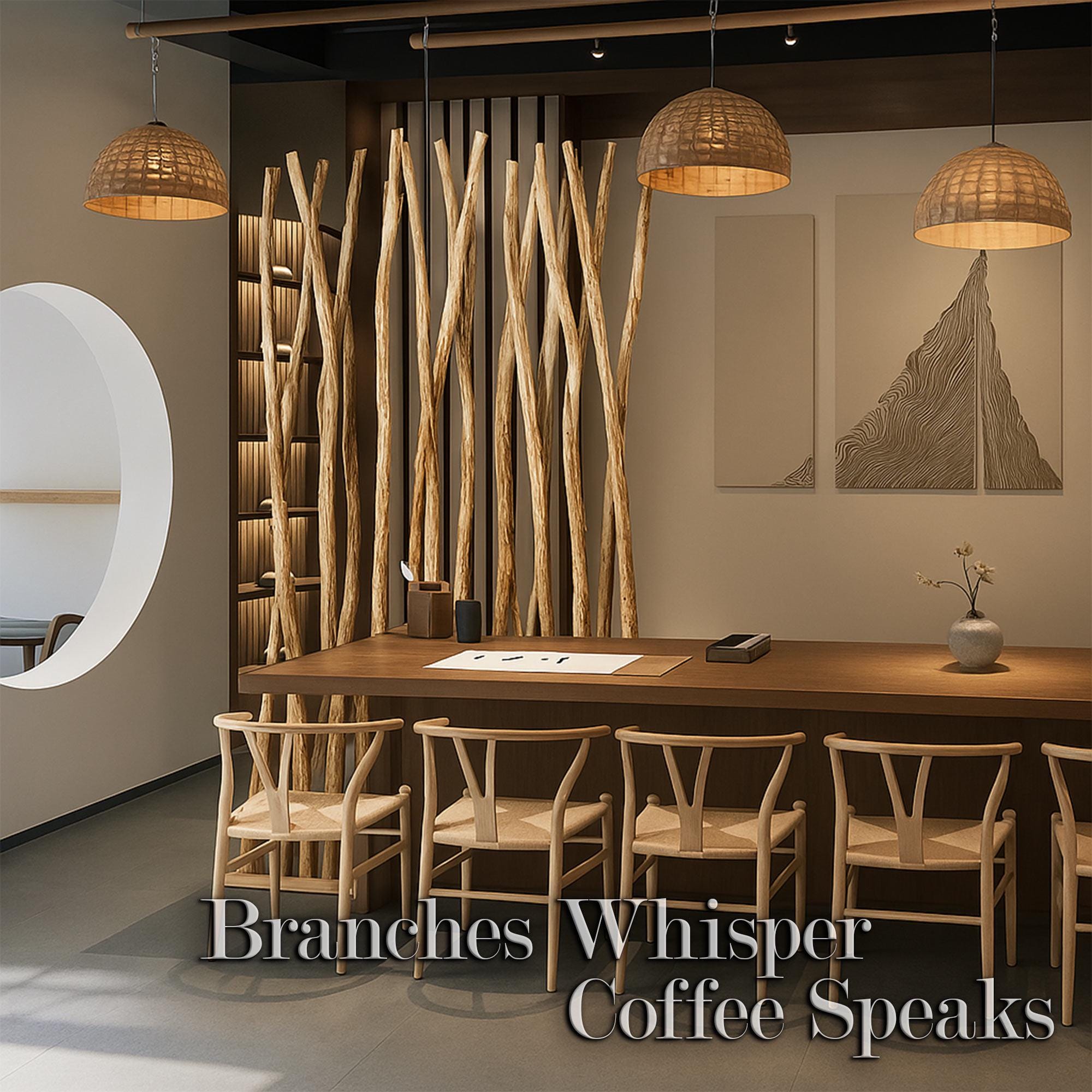 Cafe Decorations – Tree Branch Divider, Rustic Wall Art for Coffee Shop ...