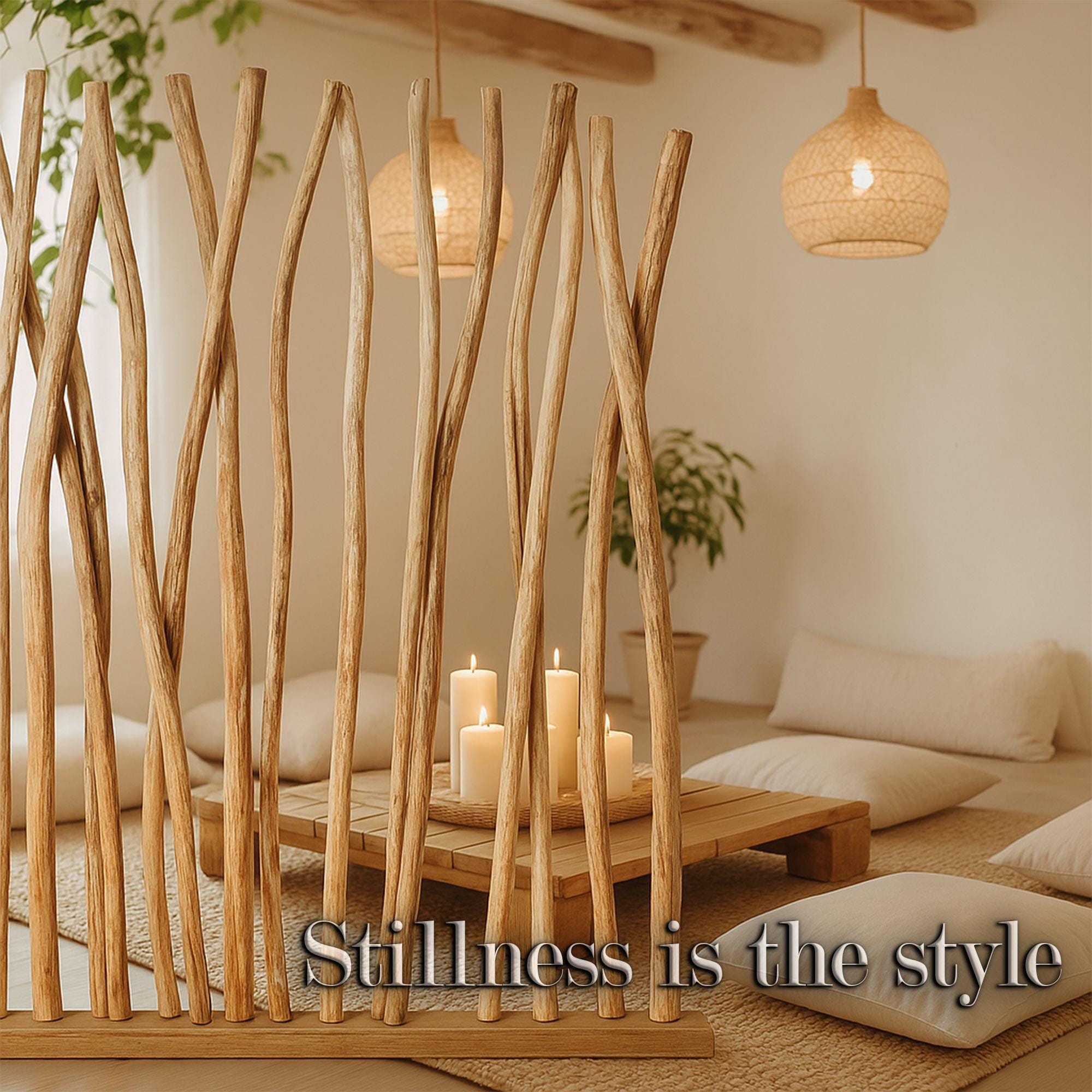 Handmade Tree Branch Room Divider Rustic Yoga Studio Decor - Etsy