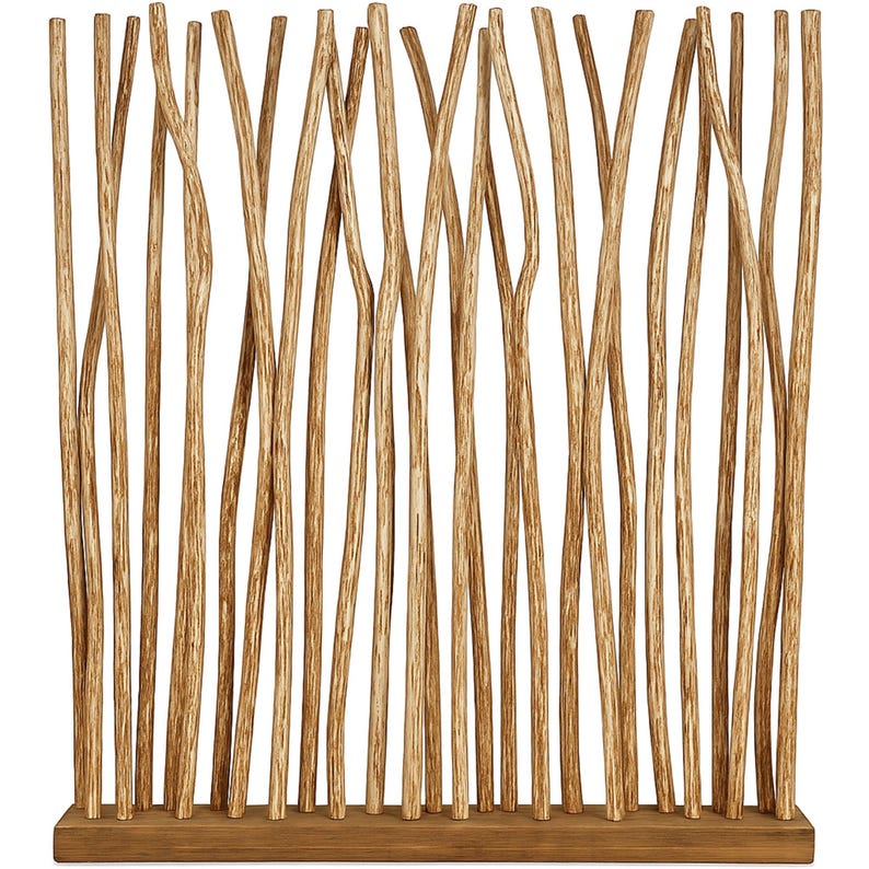 Handmade Tree Branch Privacy Screen Rustic Outdoor Partition - Etsy