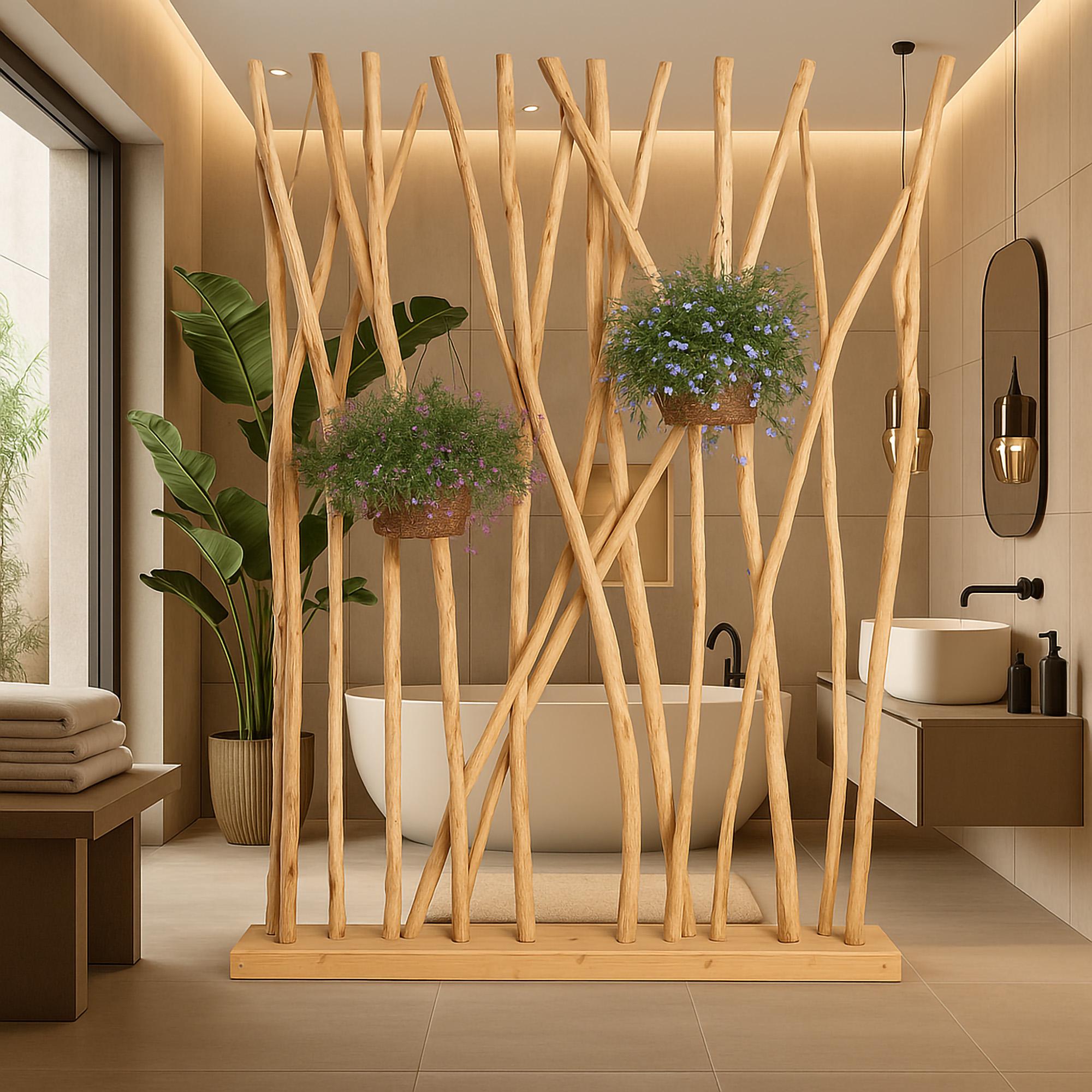 Handmade Wood Room Divider Zen Japandi Style Interior Partition - Etsy