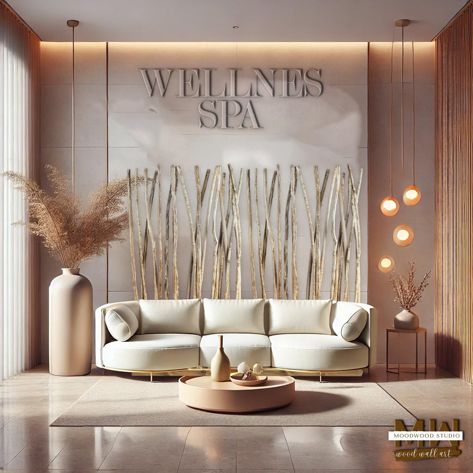 Handmade Tree Branch Room Divider Natural Wood Spa Partition - Etsy