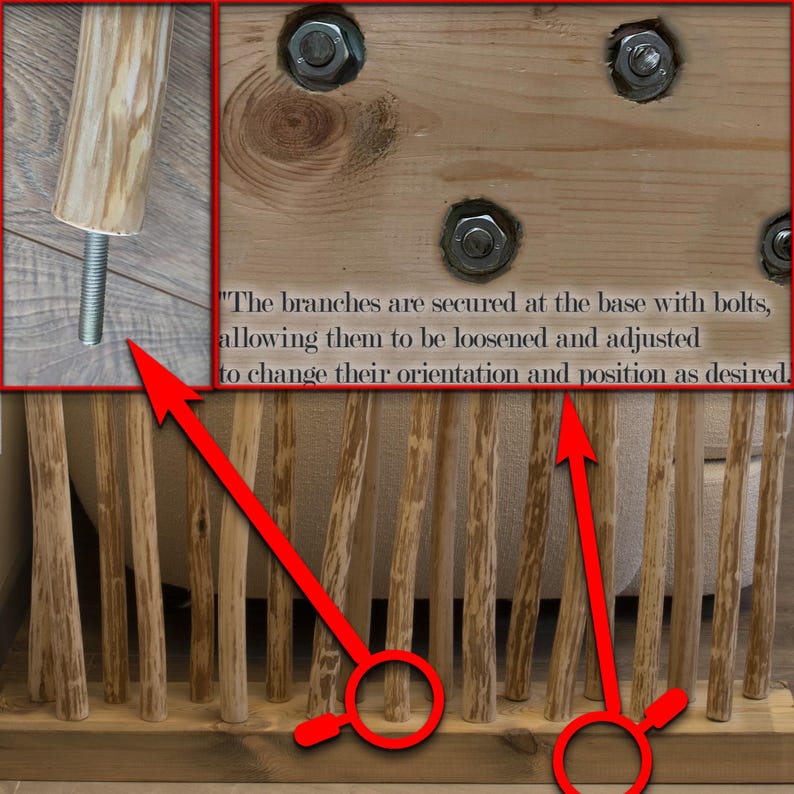 Cafe Decorations – Tree Branch Divider, Rustic Wall Art for Coffee Shop ...