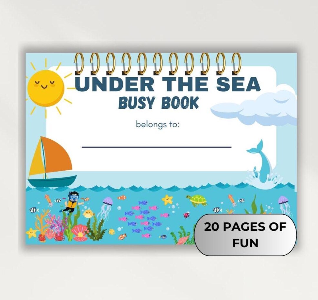 Toddler Busy Book Sea Themed - Etsy