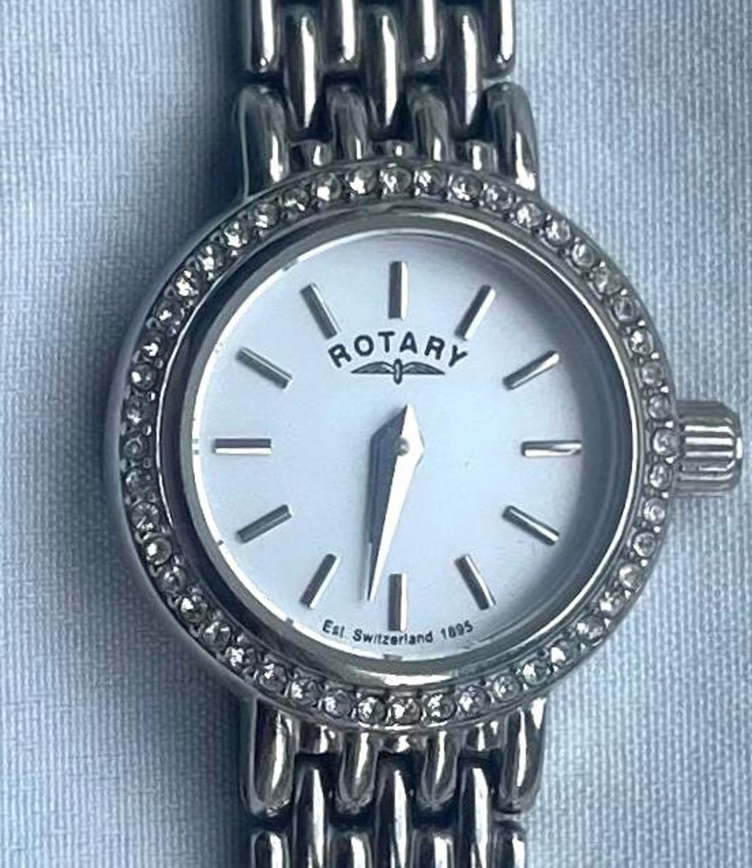 Rotary LB02833/06 Ladies Stone Set Bezel Dress Ladies Watch (109E) - Etsy
