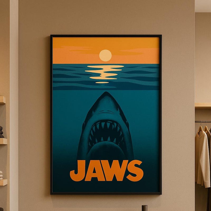Jaws Canvas - Etsy