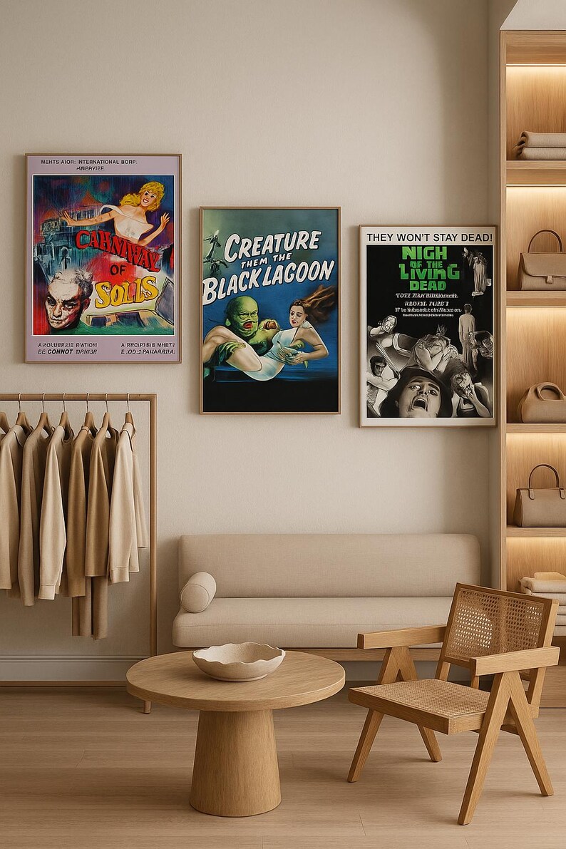 Vintage Horror Movie Poster Bundle: Classic Film Art (digital Download ...
