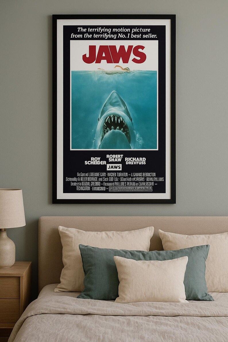 JAWS Original Movie Poster | Classic Film Poster I Spielberg Classic ...