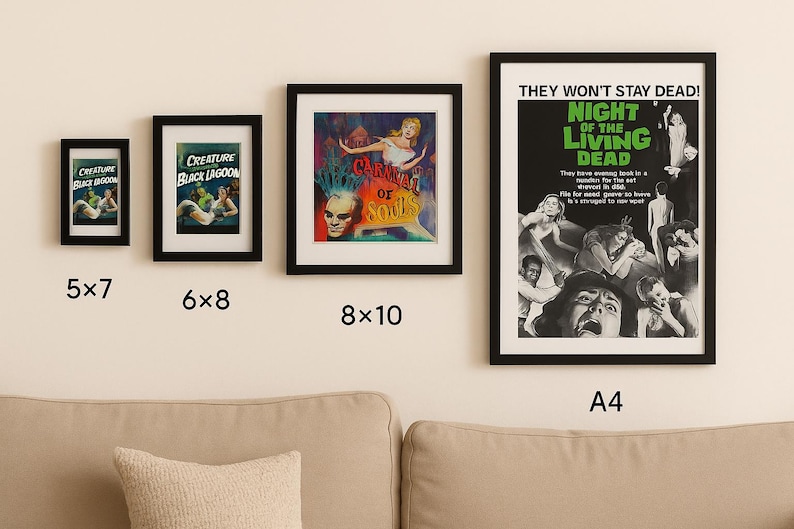 Vintage Horror Movie Poster Bundle: Classic Film Art (digital Download ...