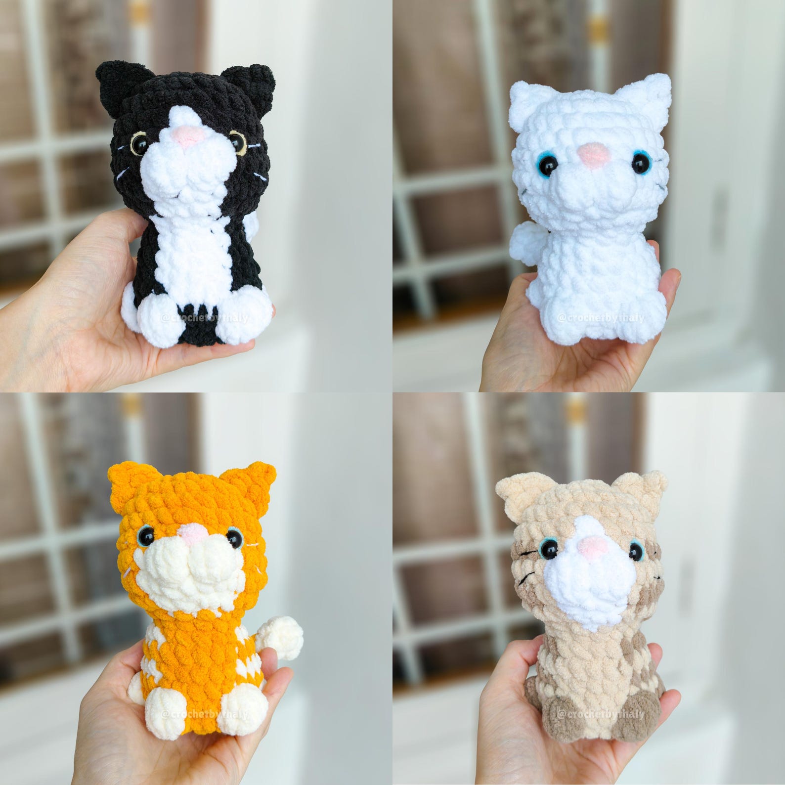 No-sew Small Cats Amigurumi Pattern PDF – 8-in-1 Bundle - Etsy