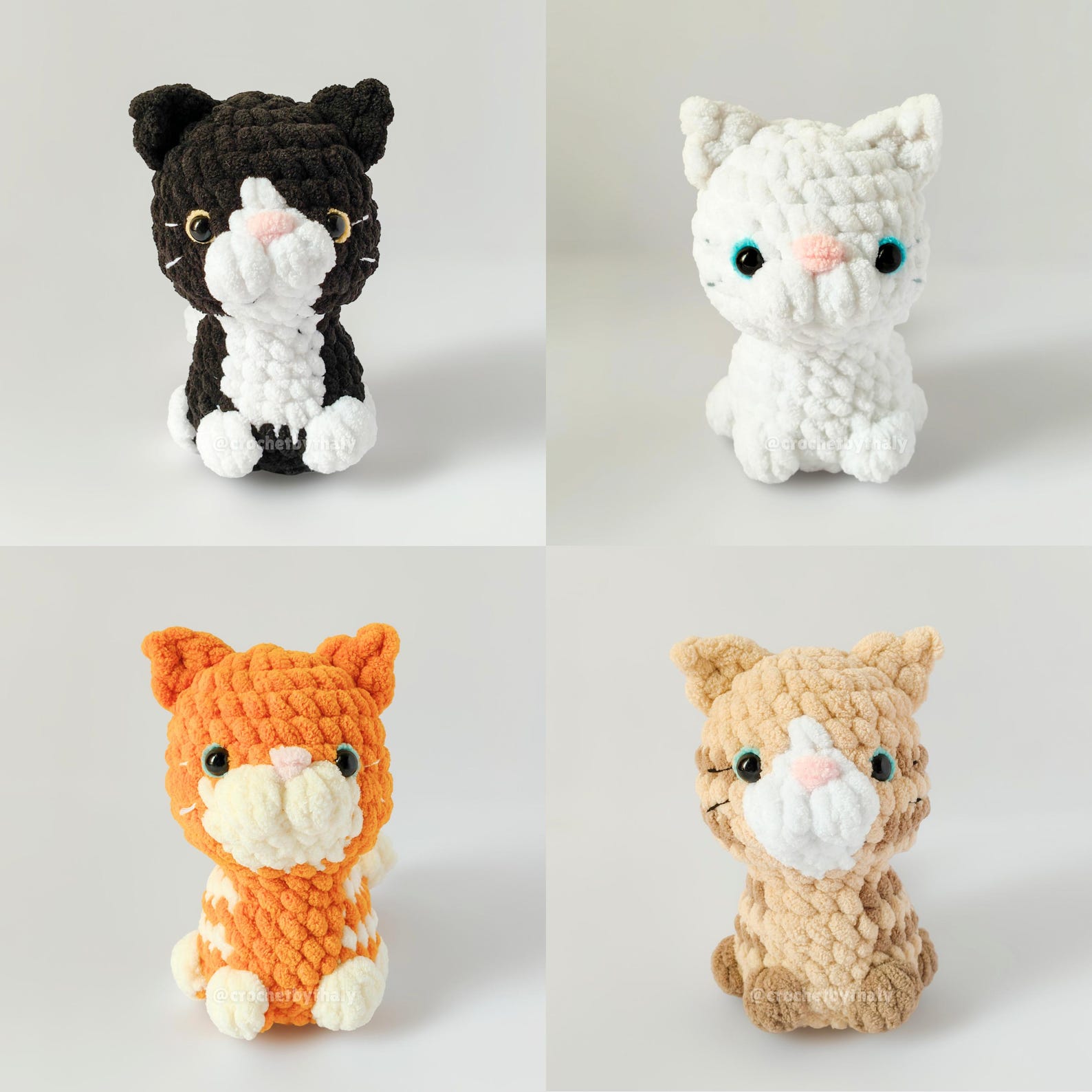 No-sew Small Cats Amigurumi Pattern PDF – 8-in-1 Bundle - Etsy