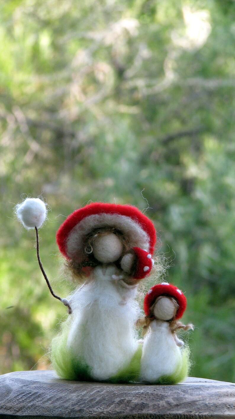 Waldorf Inspired Doll Needle Felted Doll Red Mushroom Doll - Etsy Waldorf Inspired Doll Needle Felted Doll Red Mushroom Doll - Etsy