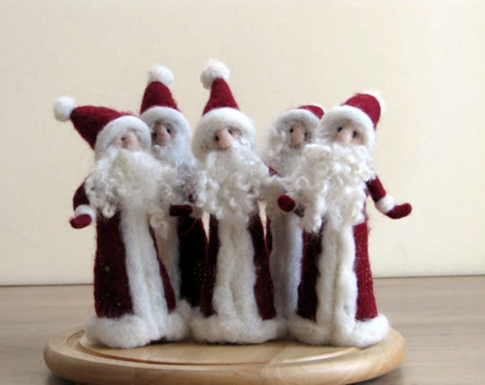 Needle Felted Santa Claus Waldorf Inspired - Etsy Canada