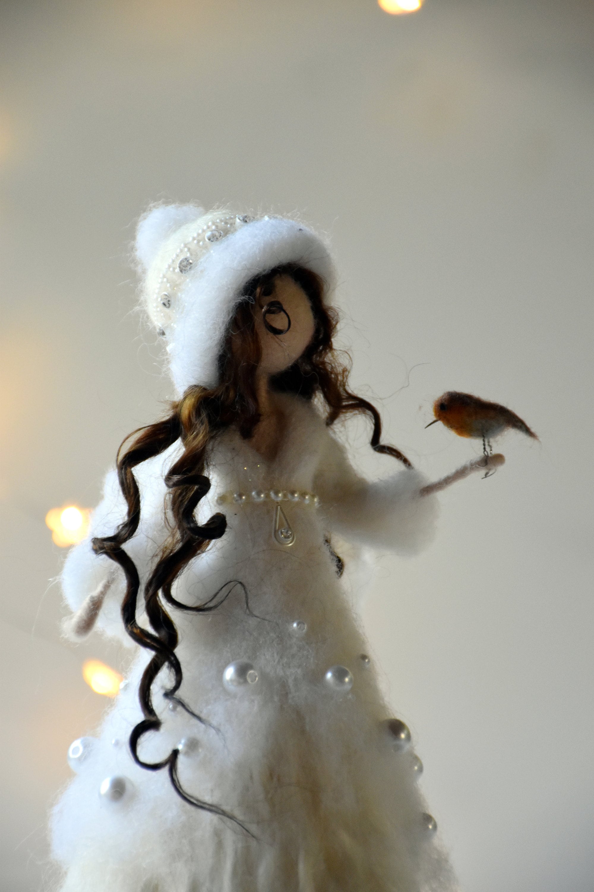 Christmas Angel topper with Robin | Etsy