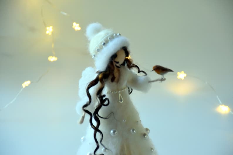 Christmas Angel Topper With Robin - Etsy