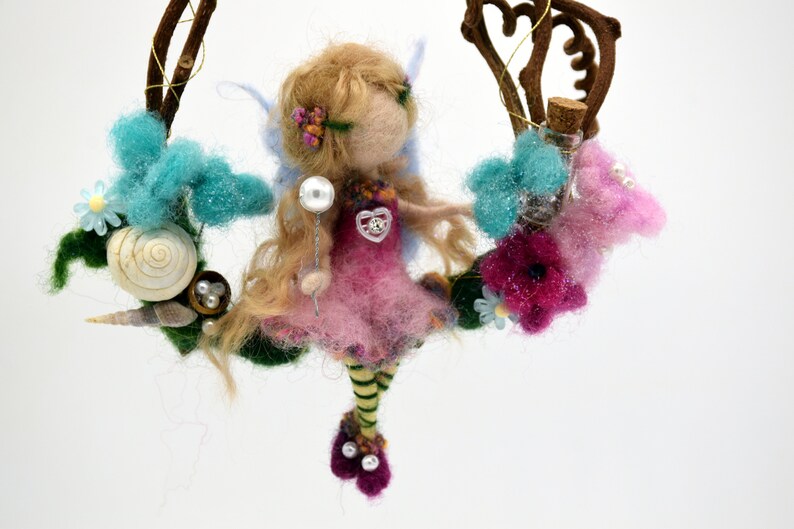 Needle Felted Fairy Ornament - Etsy