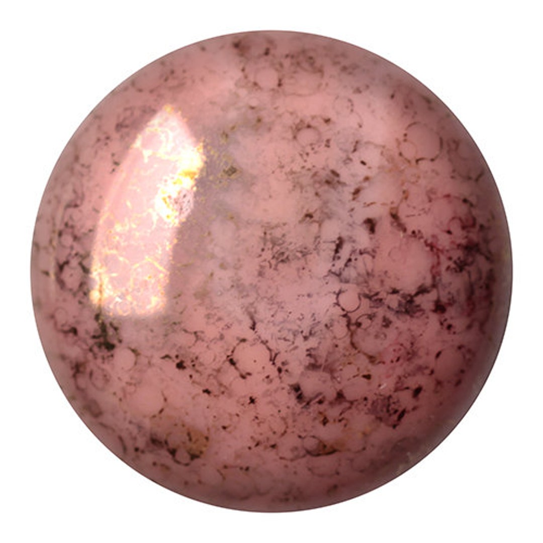 Cabochon Par Puca® 18mm - Opaque Rose Bronze - (1 Piece) Czech Glass ...