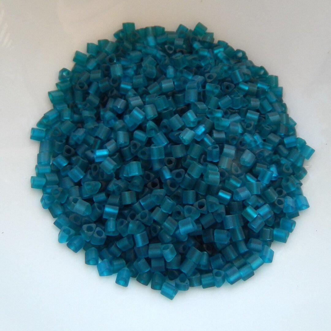 TOHO 11/0 Triangle Beads 20 Grams Matte Capri Blue Seed Beads - Etsy