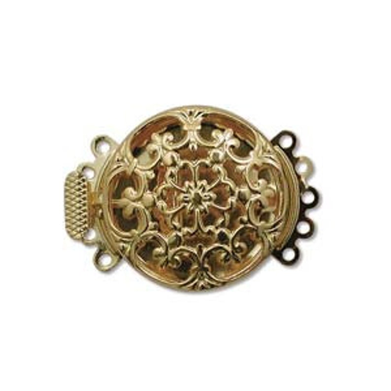 Quantity 1 Push Pull Clasp 5-strand 22mm Round Flower - Etsy