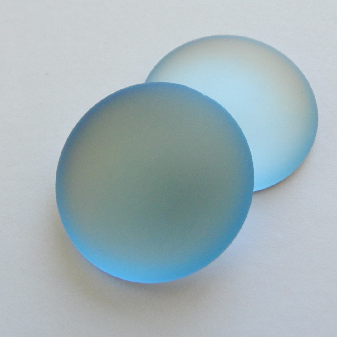 24mm Lunasoft Cabochon Sky Blue Quantity 1 Luna Lucite - Etsy
