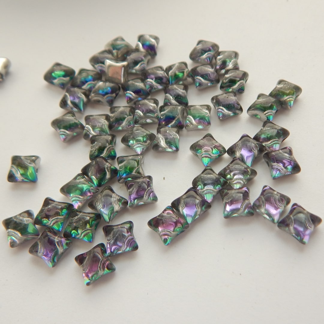 Wibeduo® 25 Beads Backlit Pink Mist 8mm X 8mm 2-hole Czech Glass - Etsy