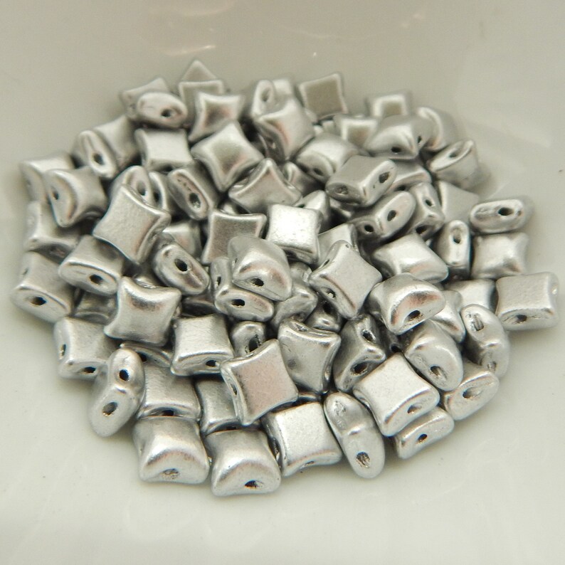 Wibeduo® 25 Beads Matte Metallic Aluminum Silver 8mm X 8mm - Etsy