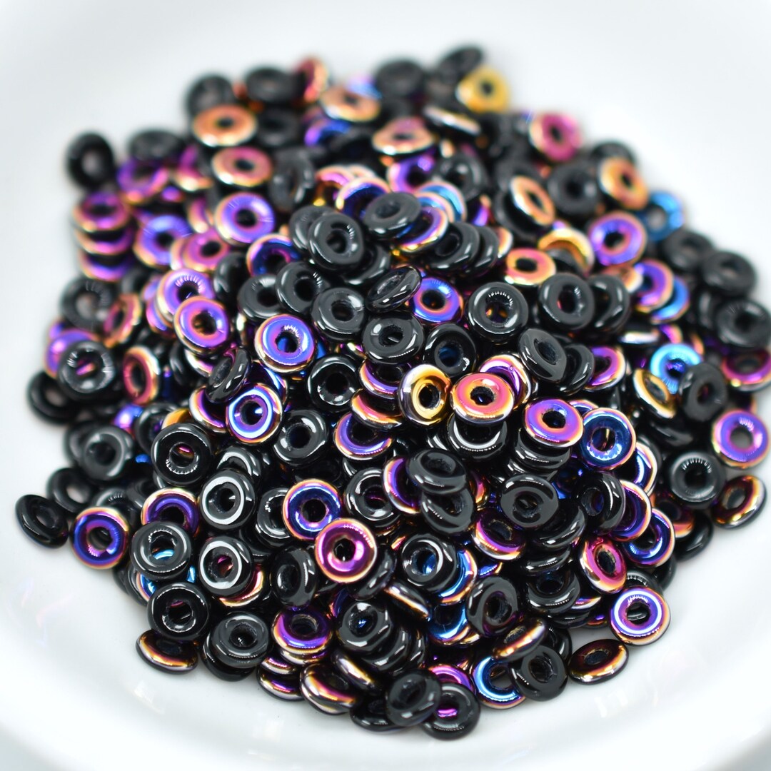 O Bead® 5 Grams Jet Sliperit - Czech Glass Beads - Etsy