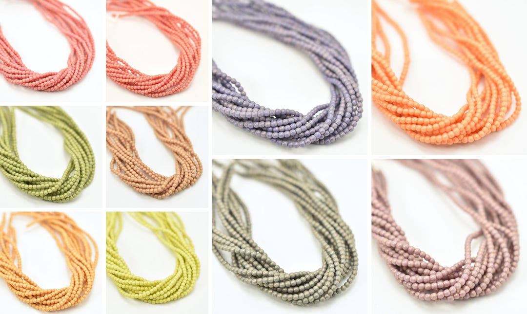 100 Beads - 2mm Druk - Pacifica Colors, Choose Color - Czech Glass ...