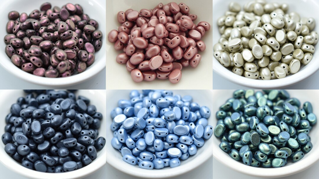 Samos® Par Puca® (20 Beads) Matte Metallic Colors, Choose Color - 2 ...