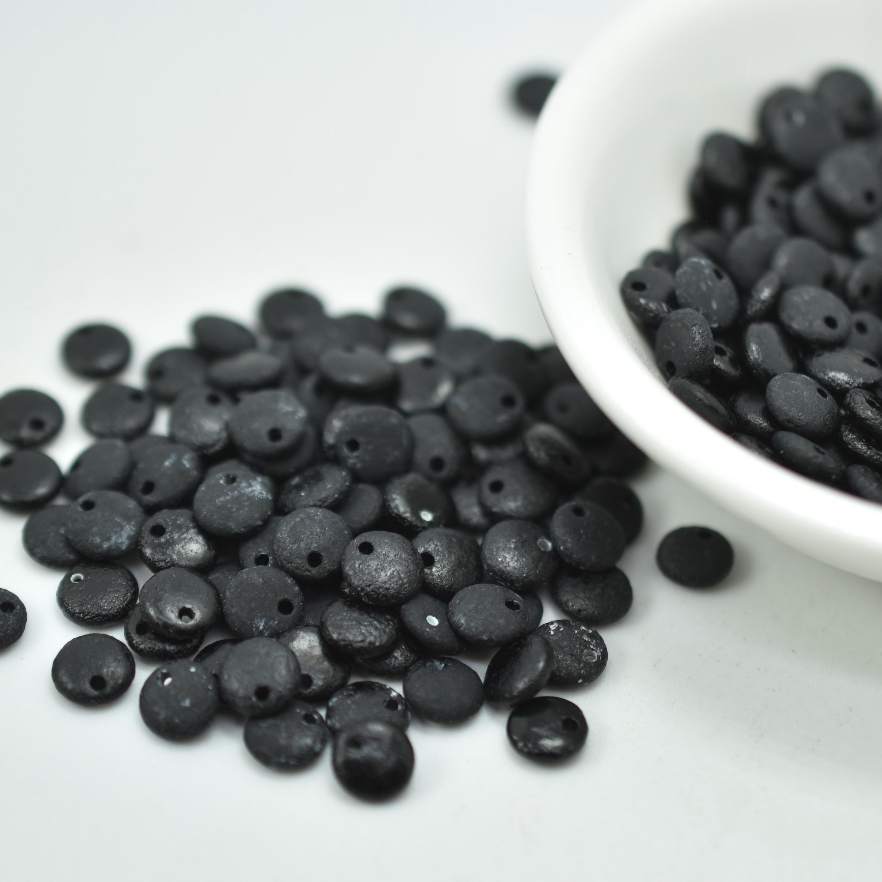 6mm Lentil (50 Beads) Top-drilled Choose Color, Etched Colors, Czech ...