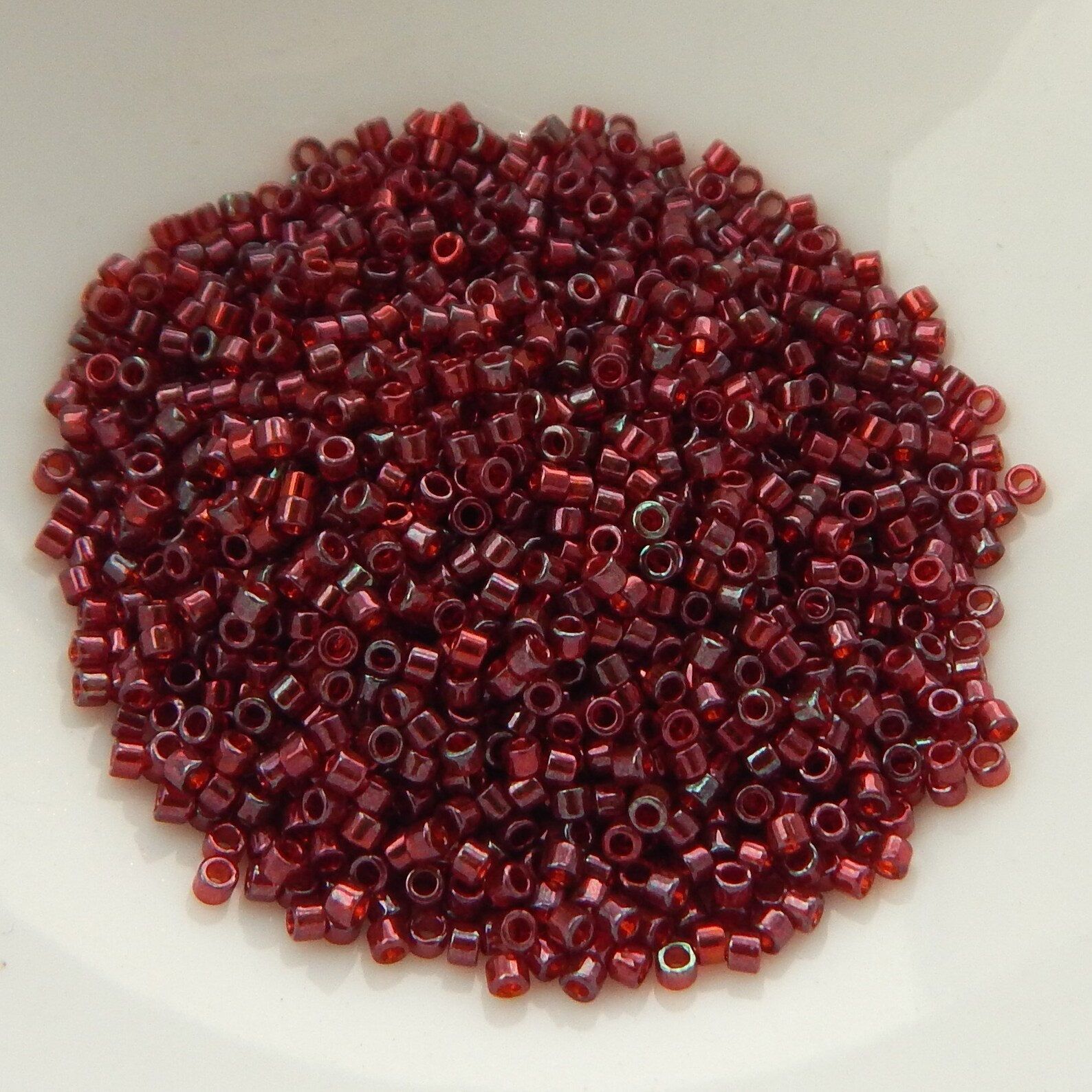 11/0 Delica Beads Transparent Red Gold Luster 5g Miyuki - Etsy