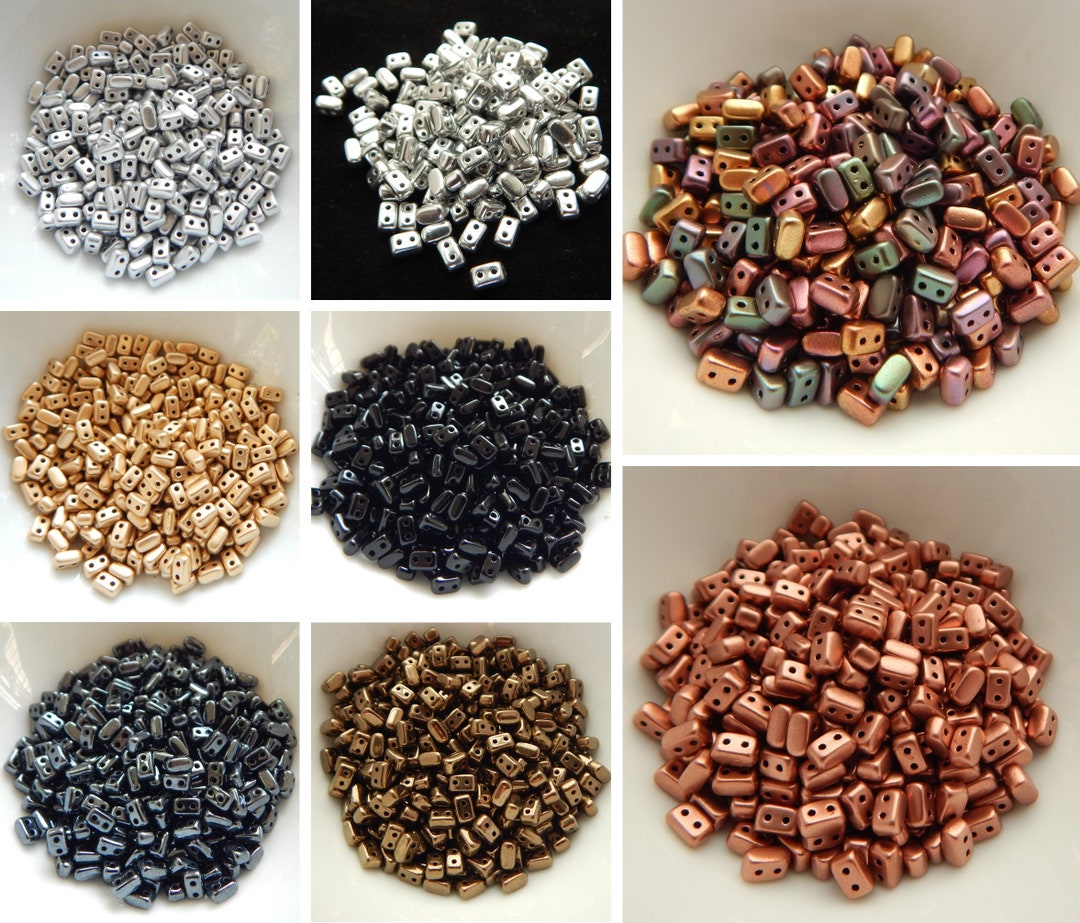 IOS® PAR PUCA® (50 Beads) - Matte, Shiny Metallics, Jet - Choose Color ...