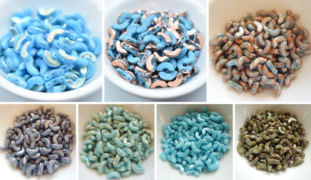 25 Beads - Arcos® Par Puca® Paris - Blue Turquoise Choose Color/finish ...