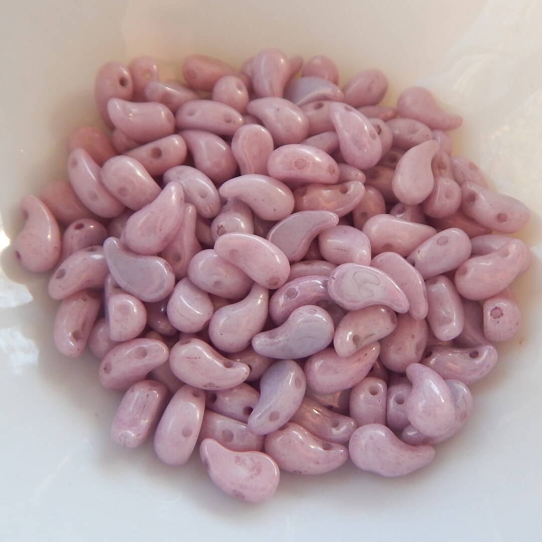 Zoliduo Right Alabaster Lilac Luster (30 Beads) - Etsy