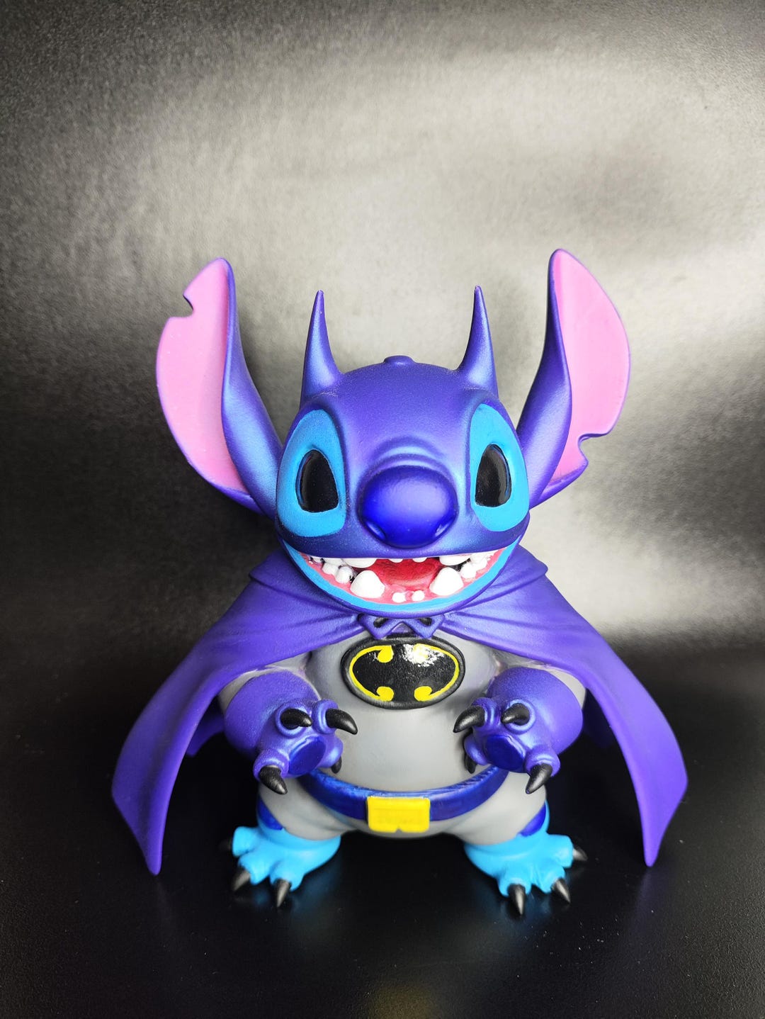 Hand-painted Stitch Batman 3D Figure | Unique Collectible | Geek Art by ...