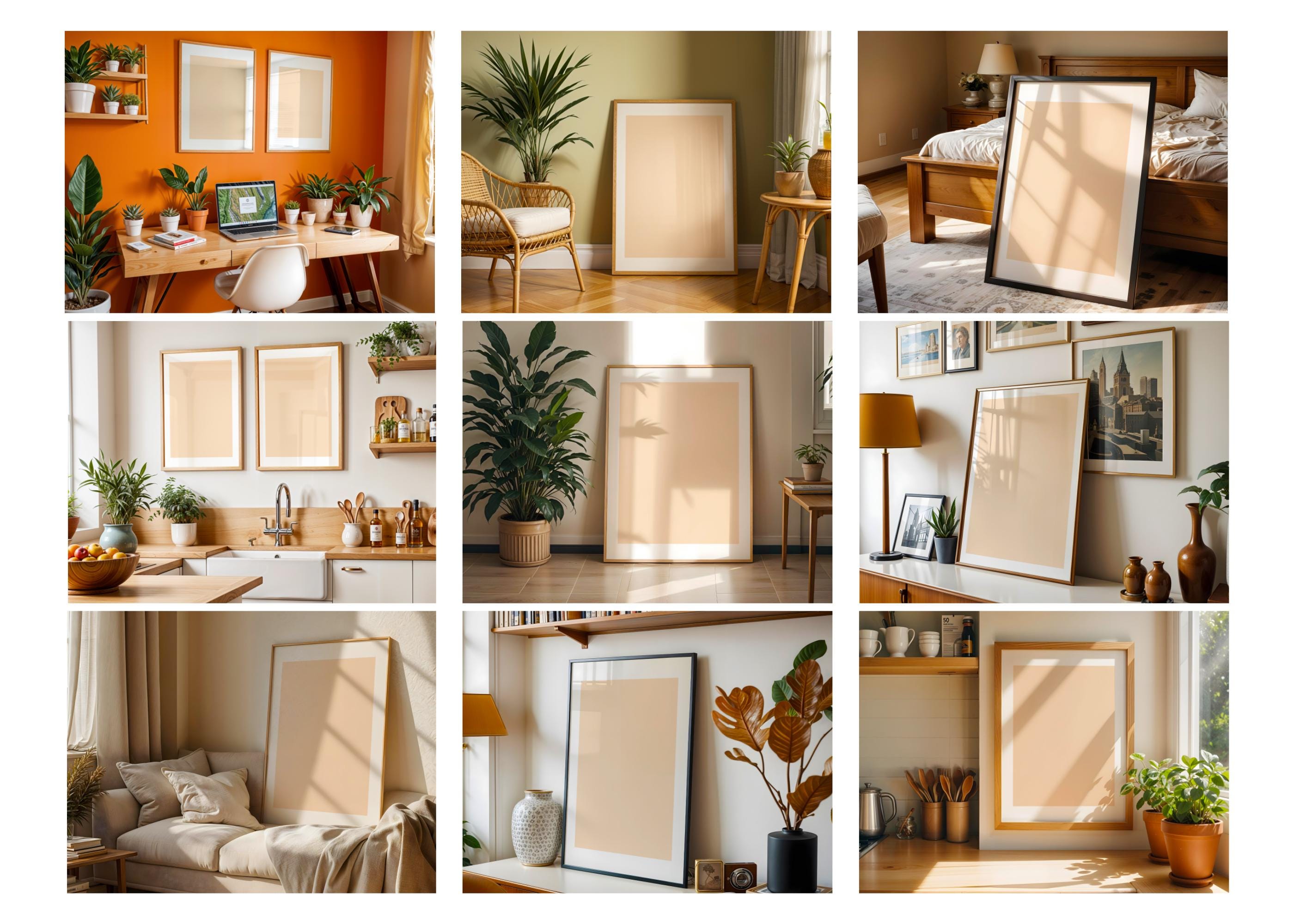 32 Frames Mockup PSD Bundle Set, Frame Mockup Bundle, PSD Frame Bundle ...