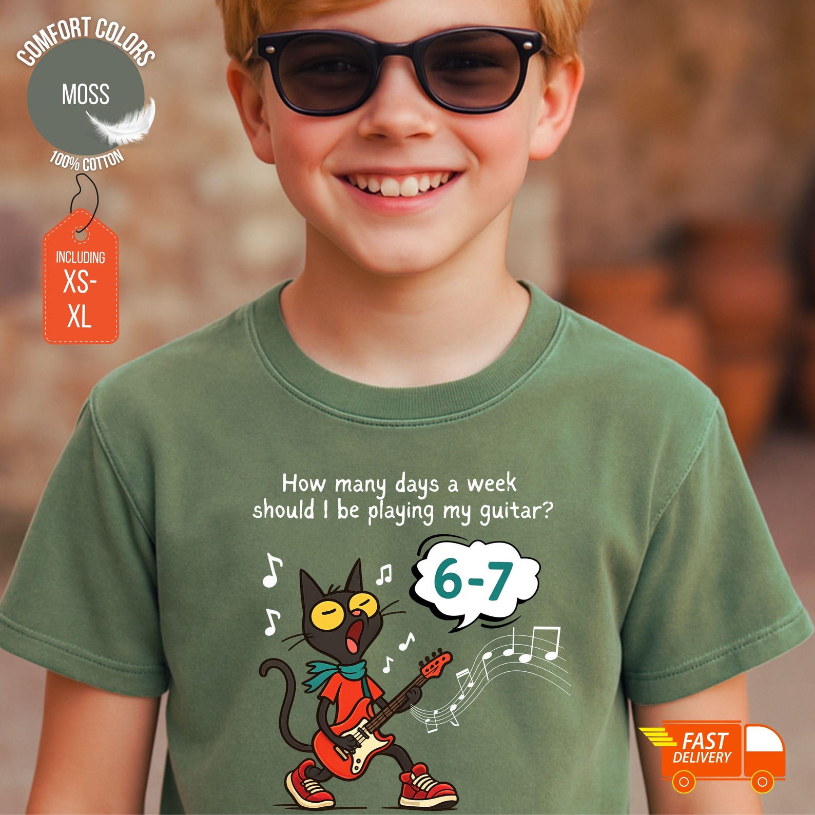 How Many Nights A Week Should I Be Playing My Guitar 6-7 Youth Shirt - Etsy