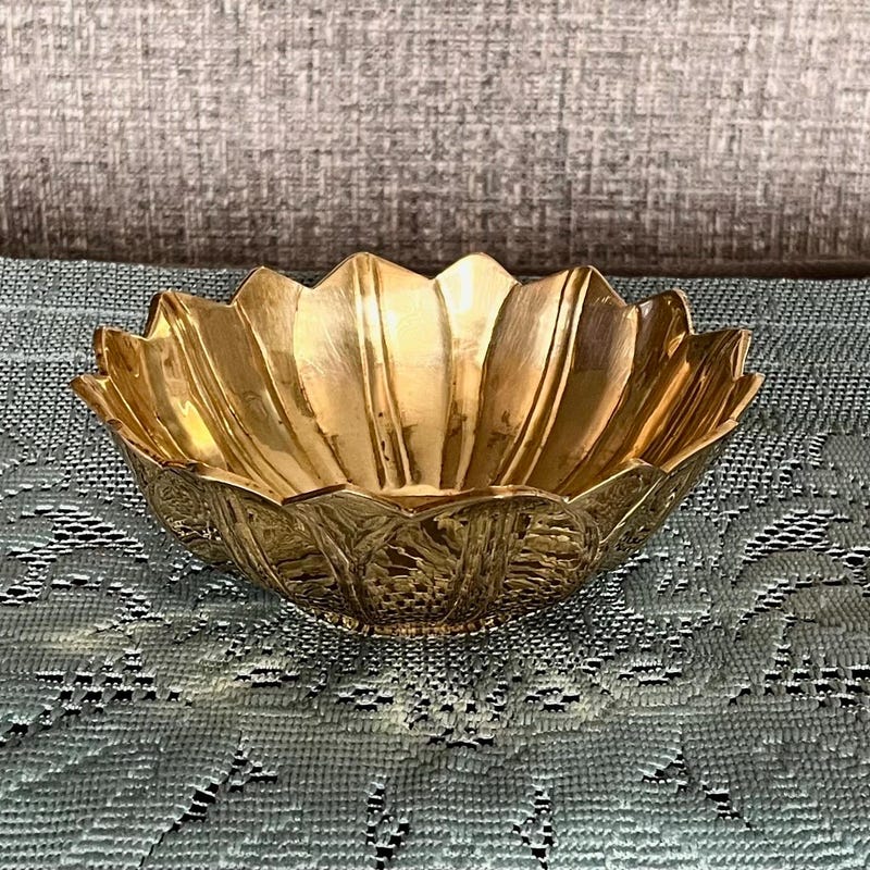 Brass Lotus Bowl - Etsy