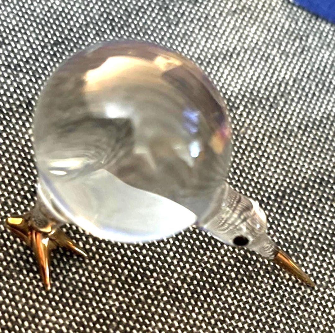 Royal Selangor Pewter Fine Crystal Bird in Original Box 1 1/2 in Tall 2 ...