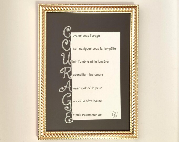 Courage Print - Etsy