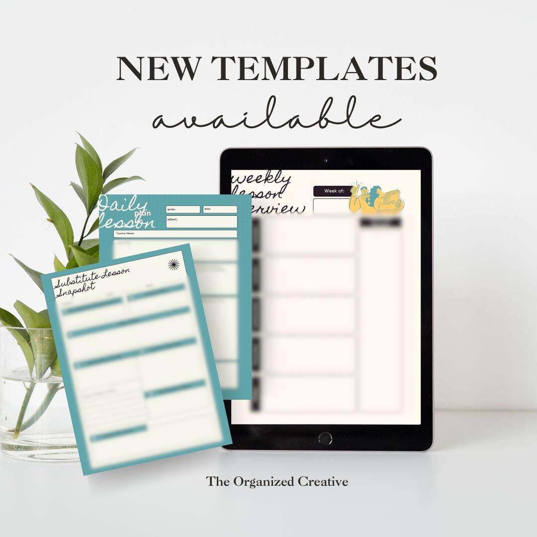 Teacher Lesson Plan Templates | Printable & Editable Canva | Organized ...