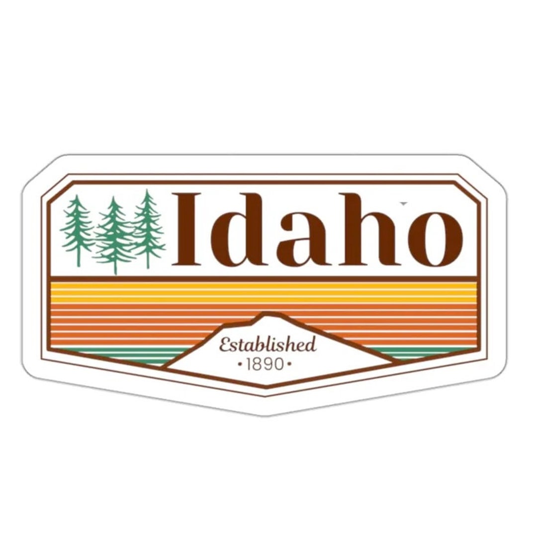 Idaho Sticker Idaho Idaho Art Sticker Waterproof Sticker Laptop Sticker ...