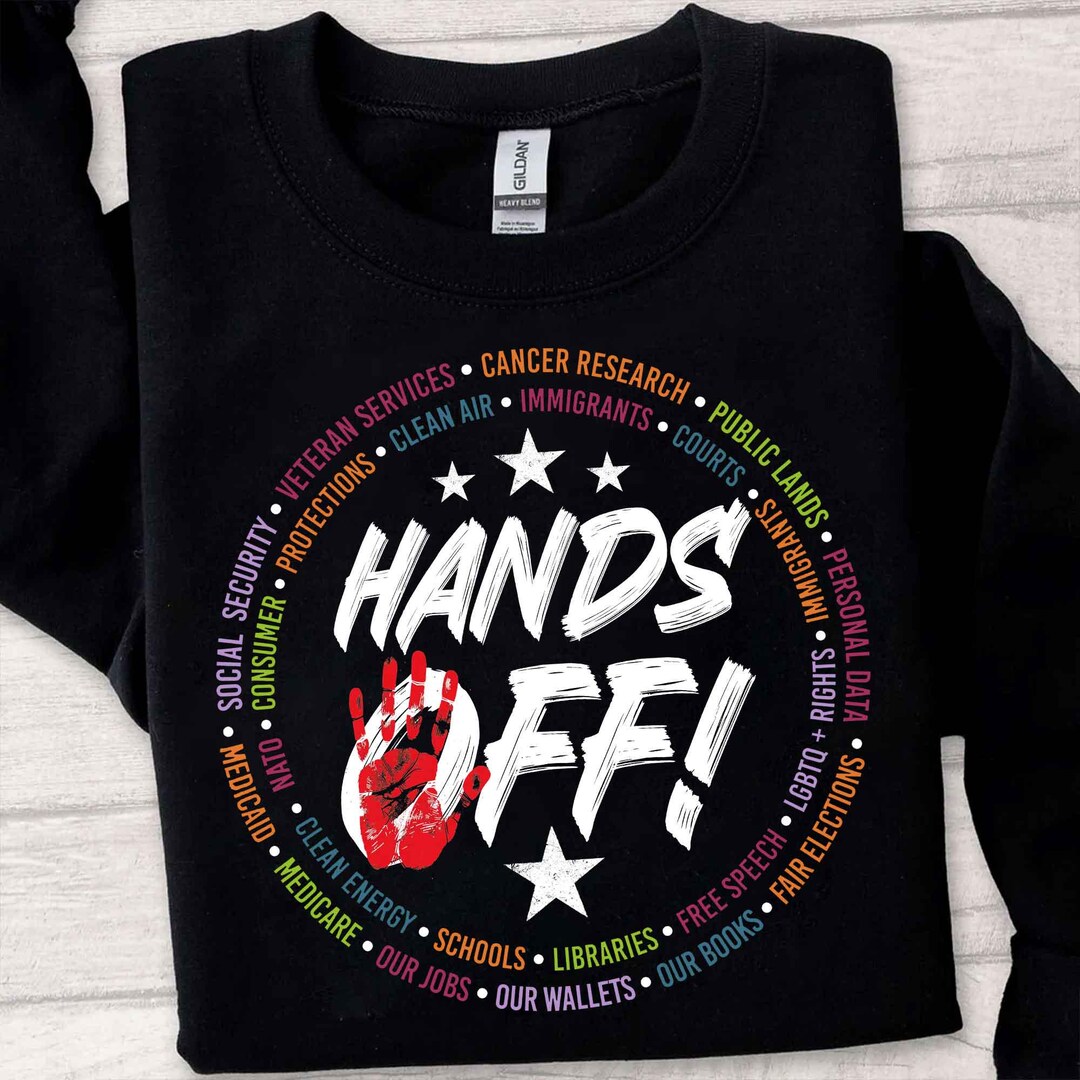 American Hands off PNG - Patriotic Hand Graphic for T-shirts, Mugs, and ...